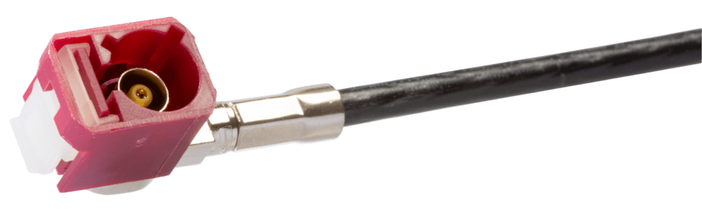 Assembled FAKRA cables for automotive applications